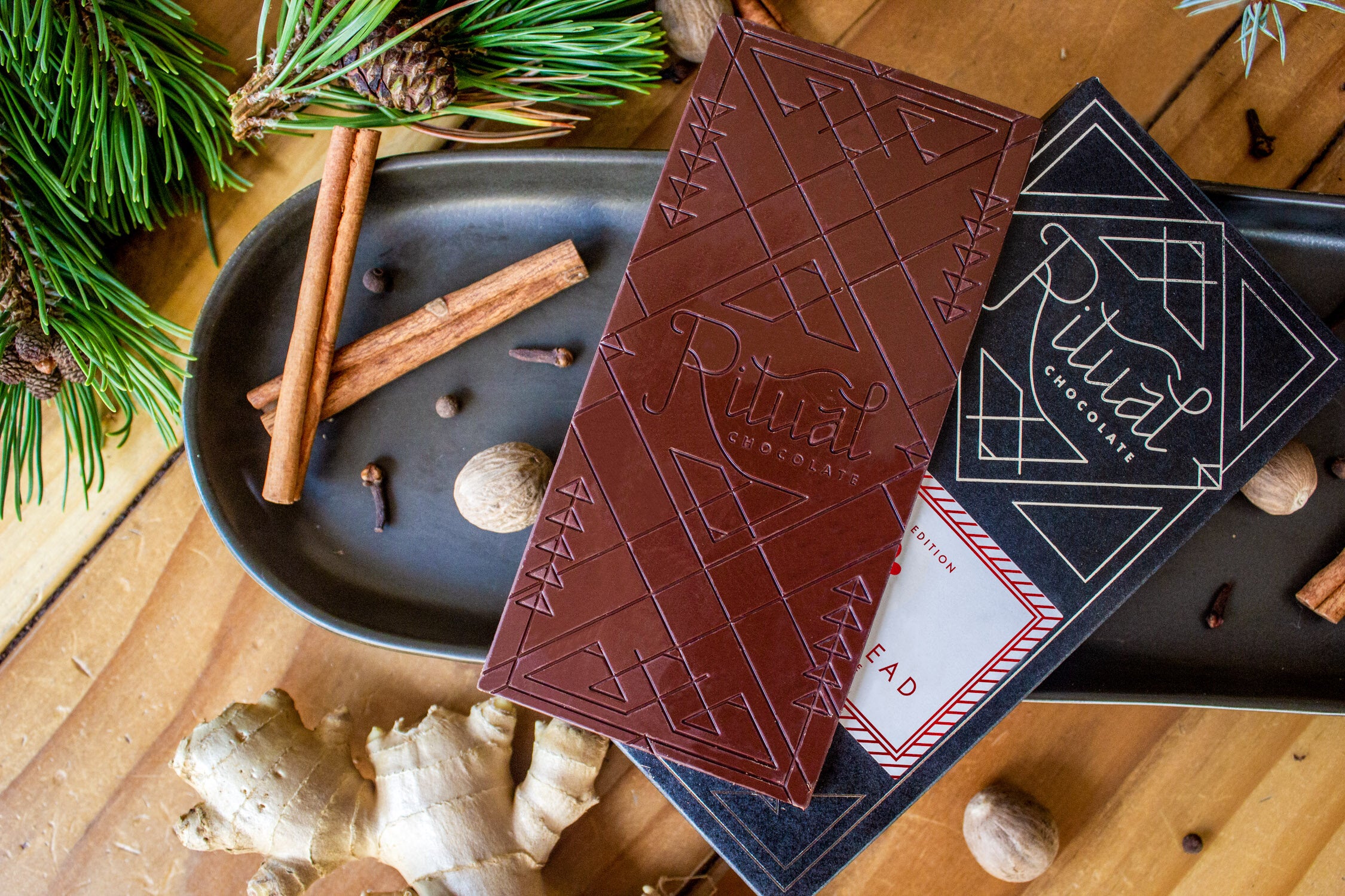 New! Limited Edition Gingerbread Spiced Chocolate Bar – Ritual Chocolate