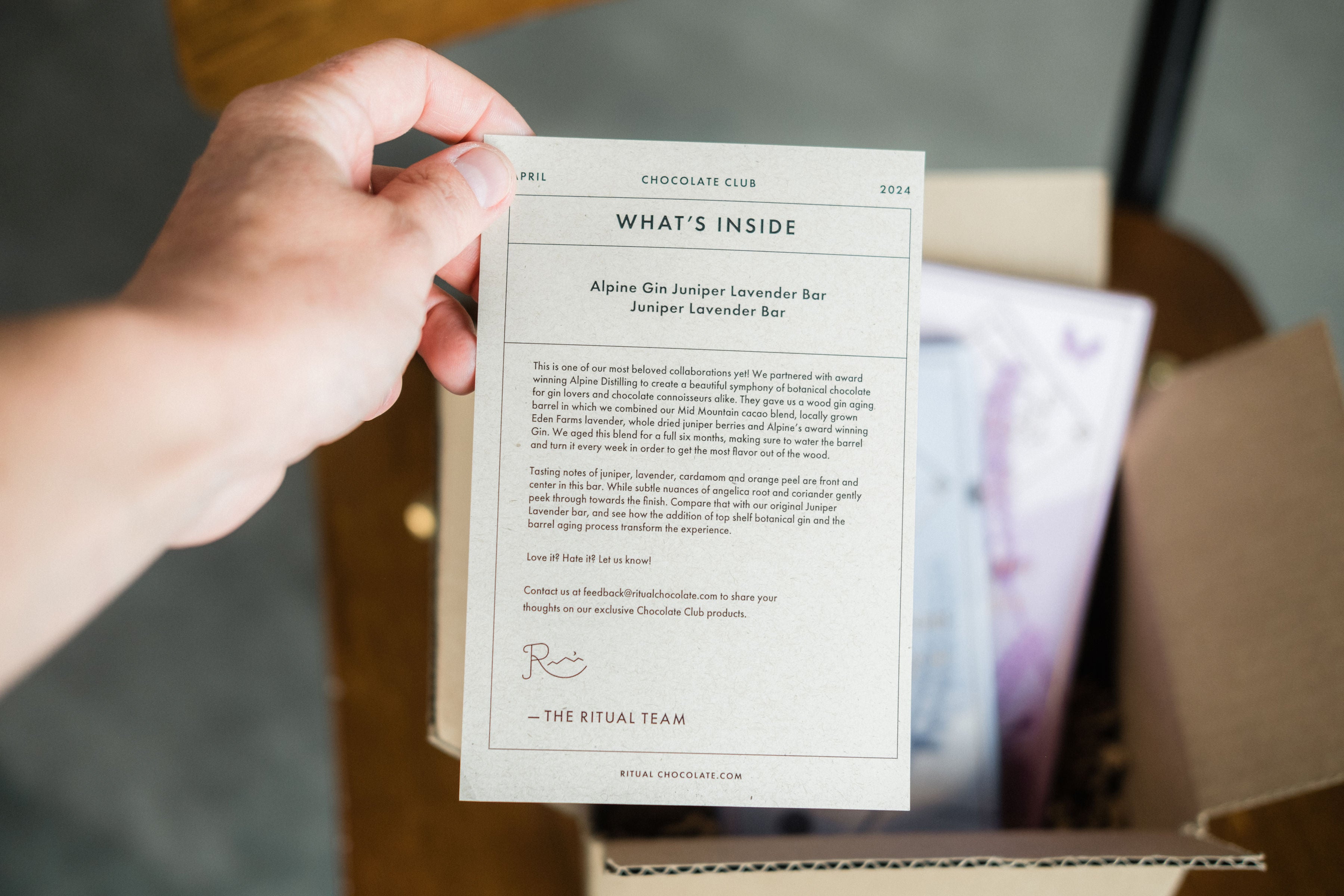 Chocolate Club – Ritual Chocolate